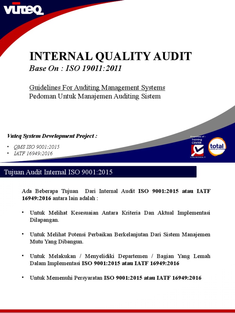 Modul Training - Internal Audit | PDF