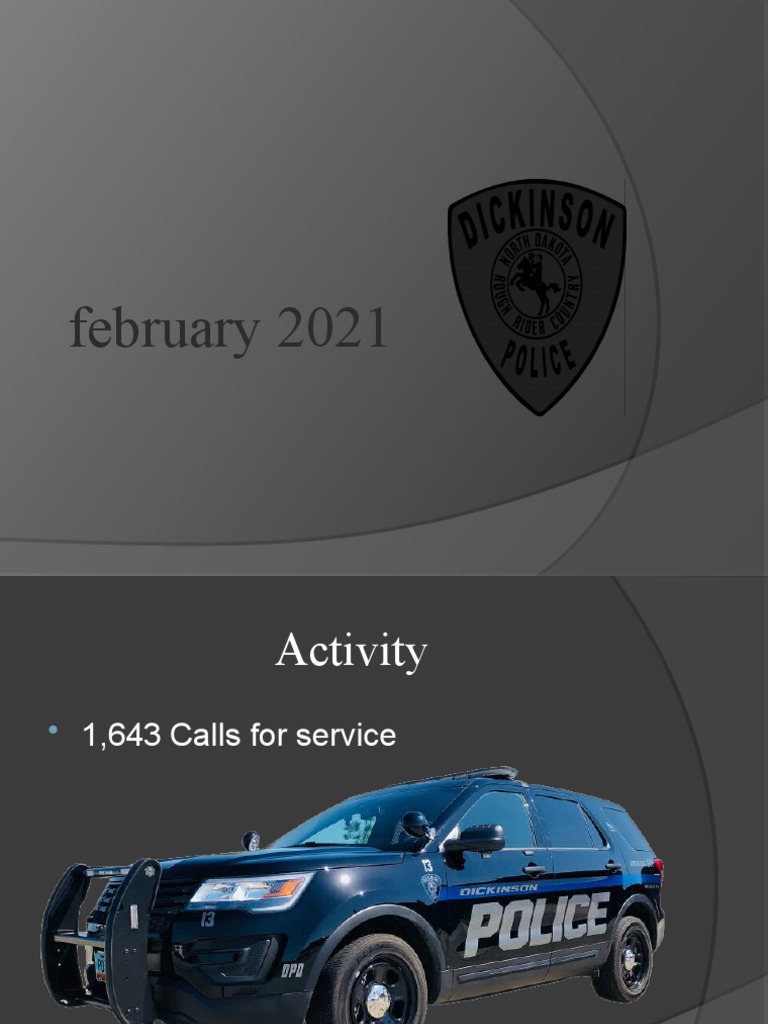 February 2021 Police Activity Report | PDF | Driving Under The ...