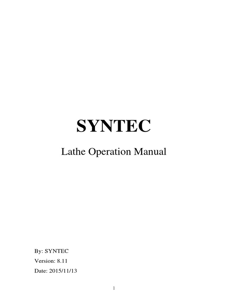 Lathe Operation Manual | PDF | Menu (Computing) | Cursor (User Interface)