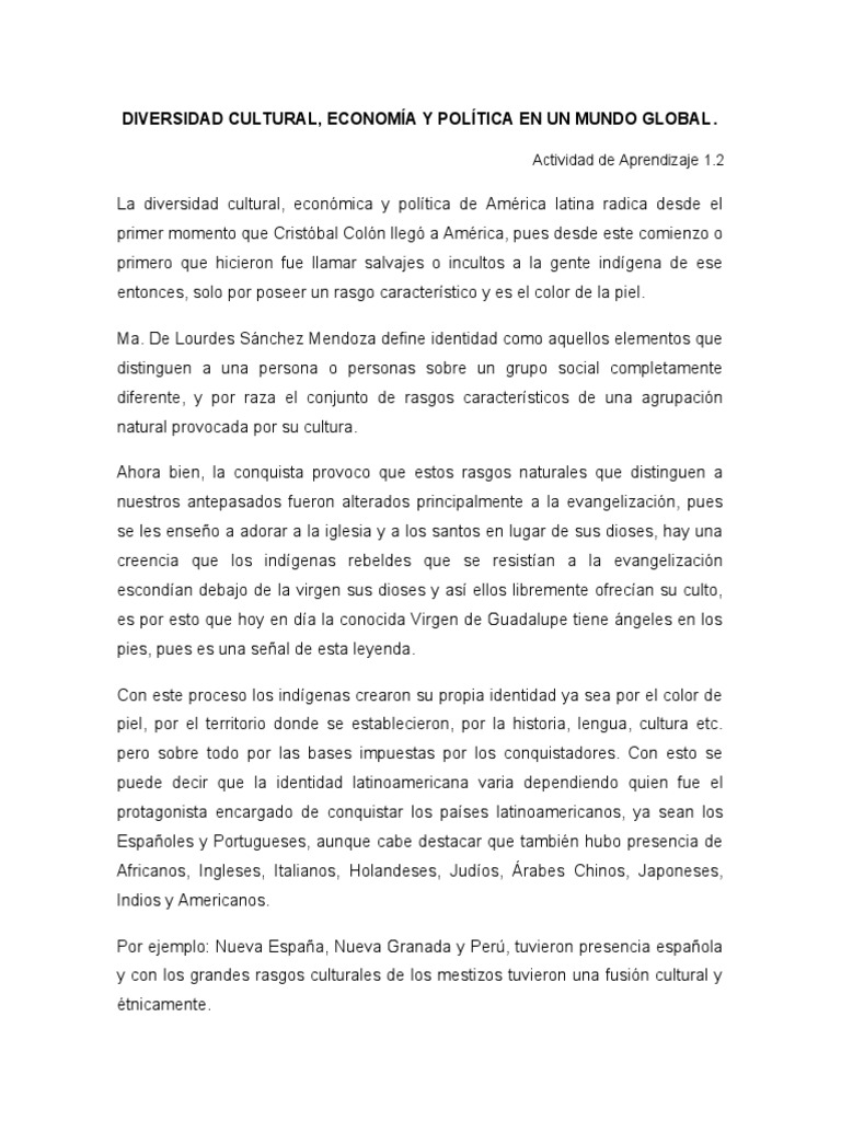 Diversidad Cultural en América Latina | PDF | America latina | Etnicidad
