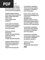 Lirik Lagu Kasidah | PDF