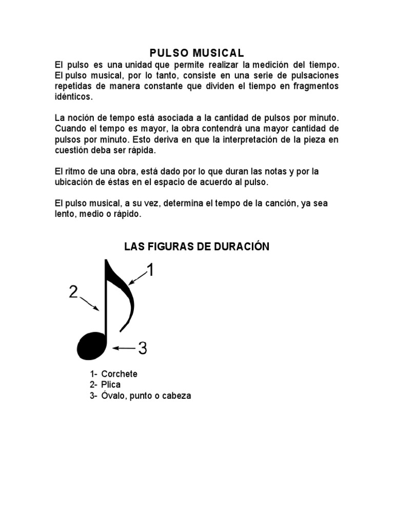 Definición y ejemplos de pulso musical | PDF | Arte