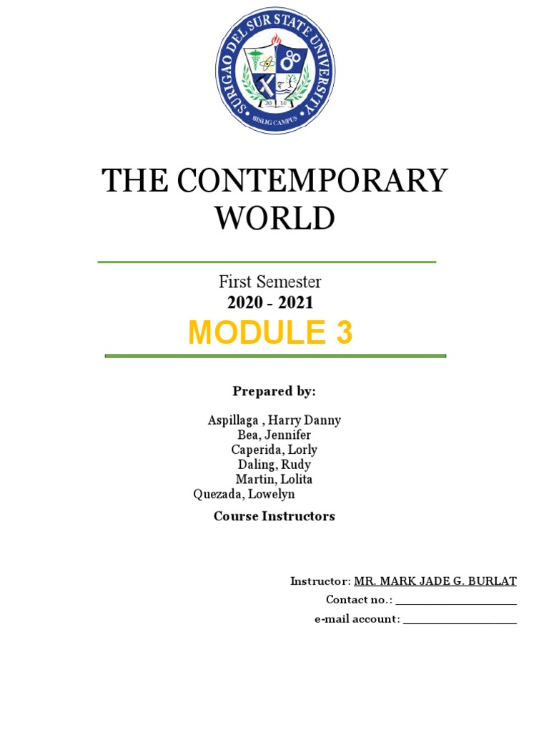 TCW Module 3 Pre Final | PDF | Economic Growth | Human Migration