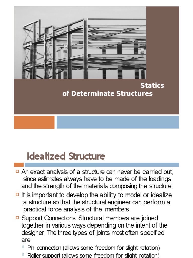 Statics of Structure in | PDF | Structural Analysis | Force