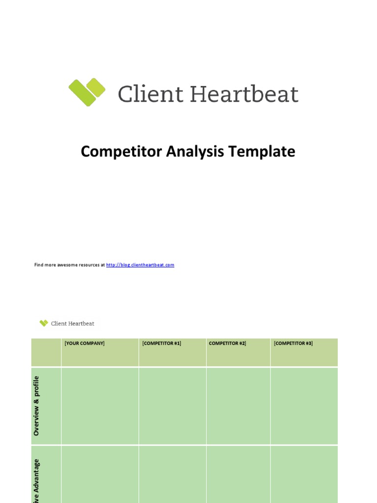 Competitive Analysis Example For PDF | Download Free PDF | Swot ...