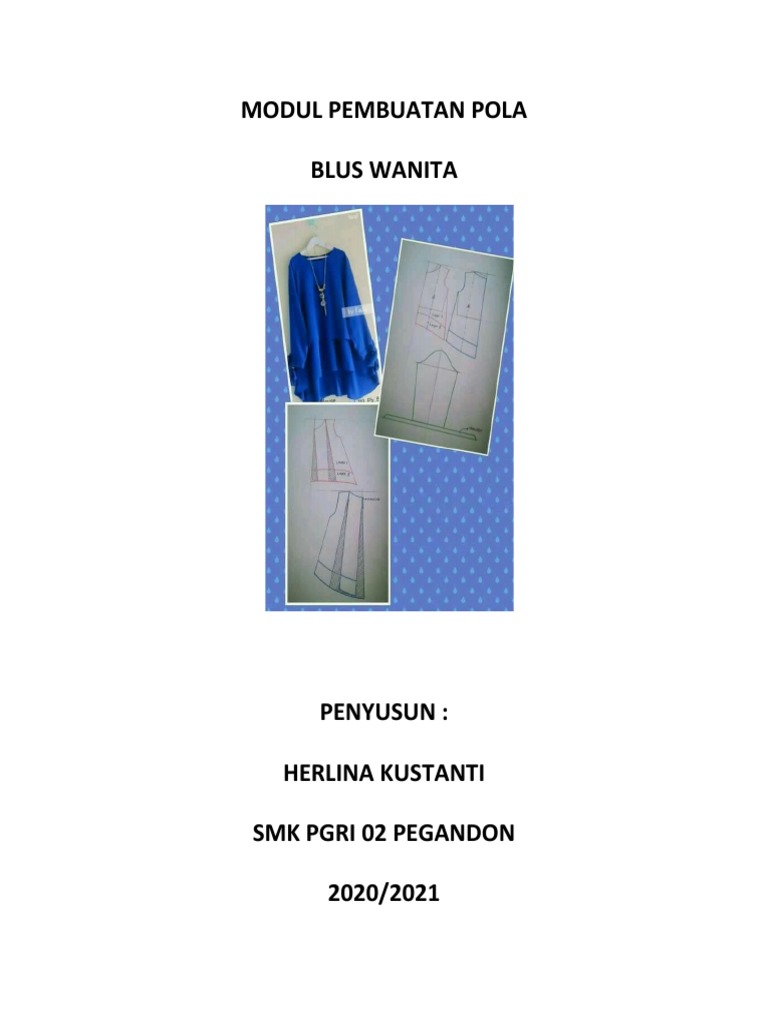 Modul Pembuatan Pola Blus | PDF
