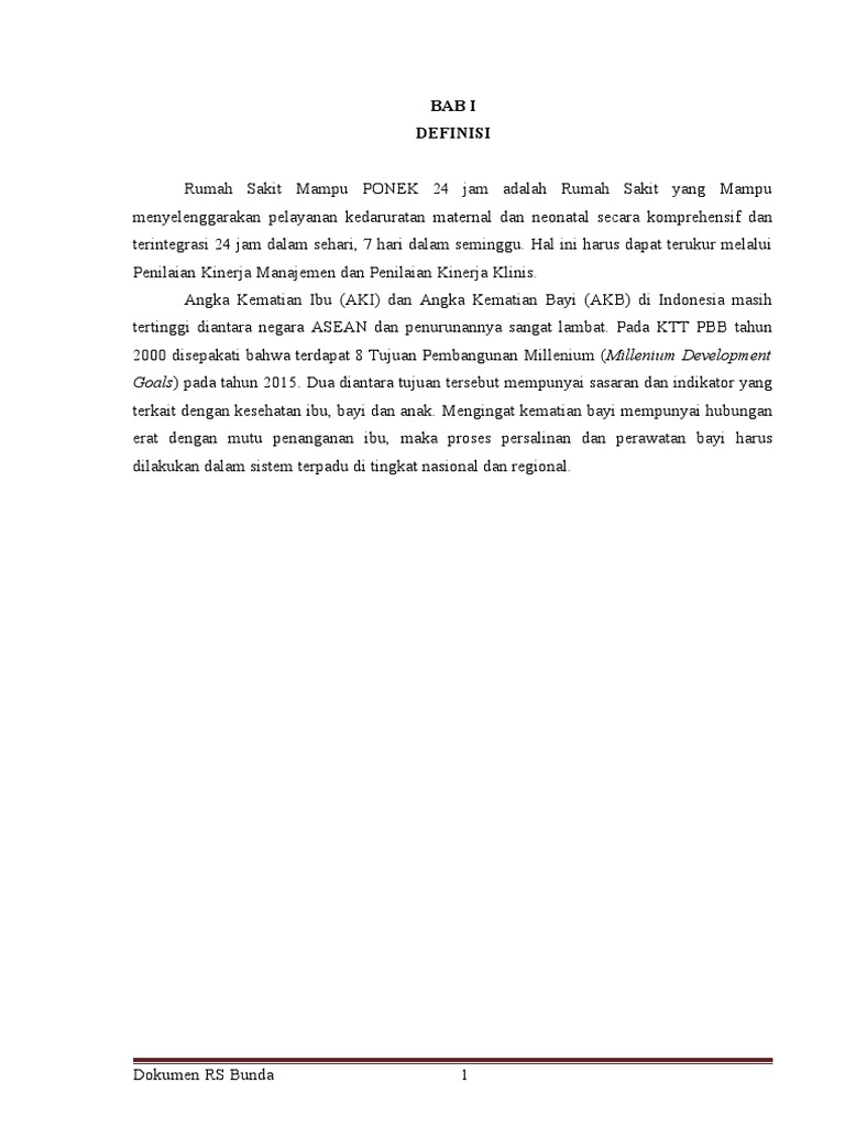 Panduan Pelayanan Ponek 2019 | PDF