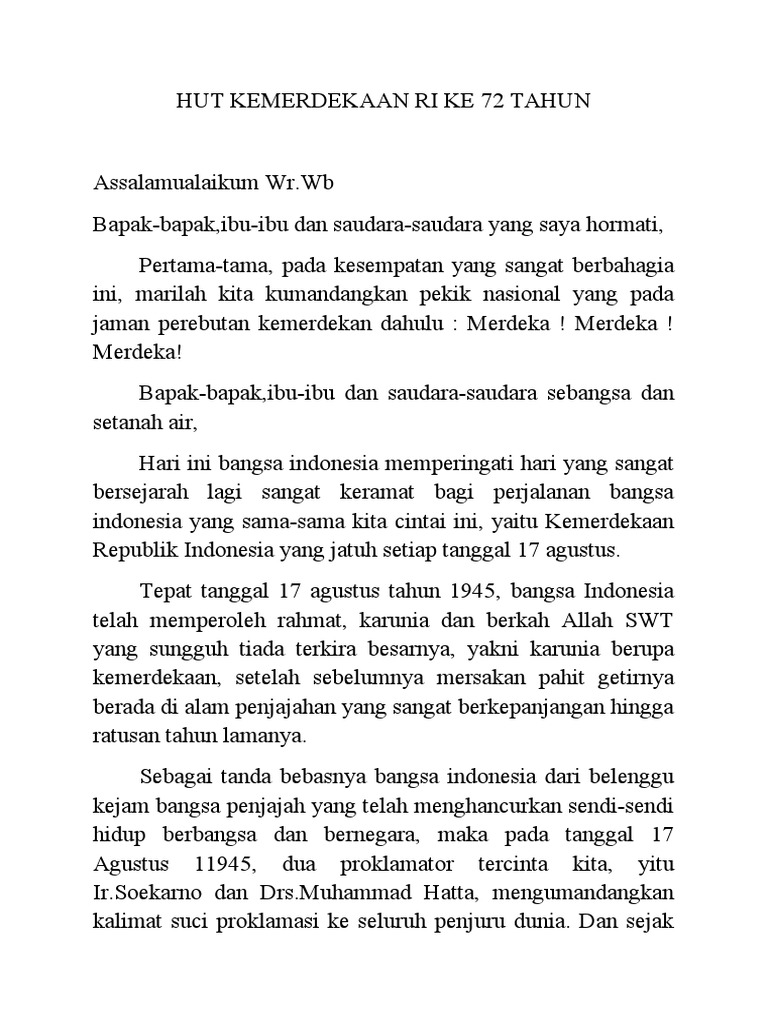 Pidato Bapak | PDF