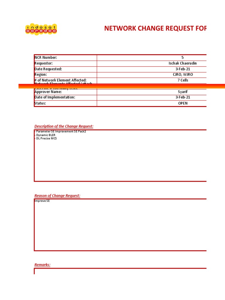4G - NCR SSA - 5 - NW - Ischak - CWJRO - SE Improvement Pack2 - Dynamic ...