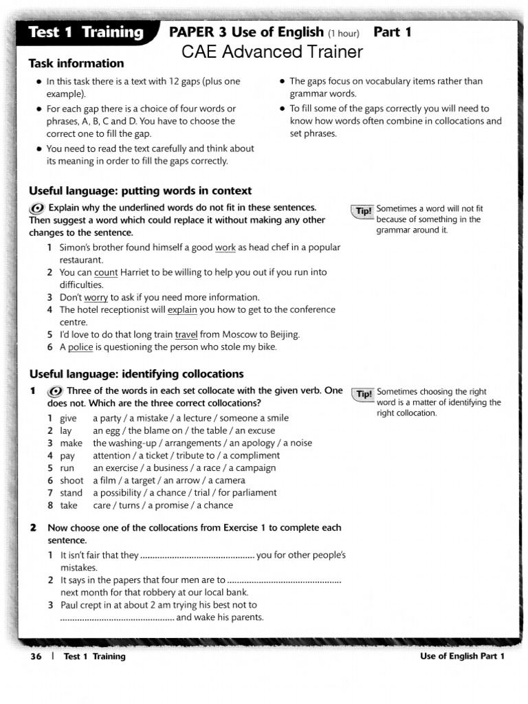CAE Advanced Trainer | PDF