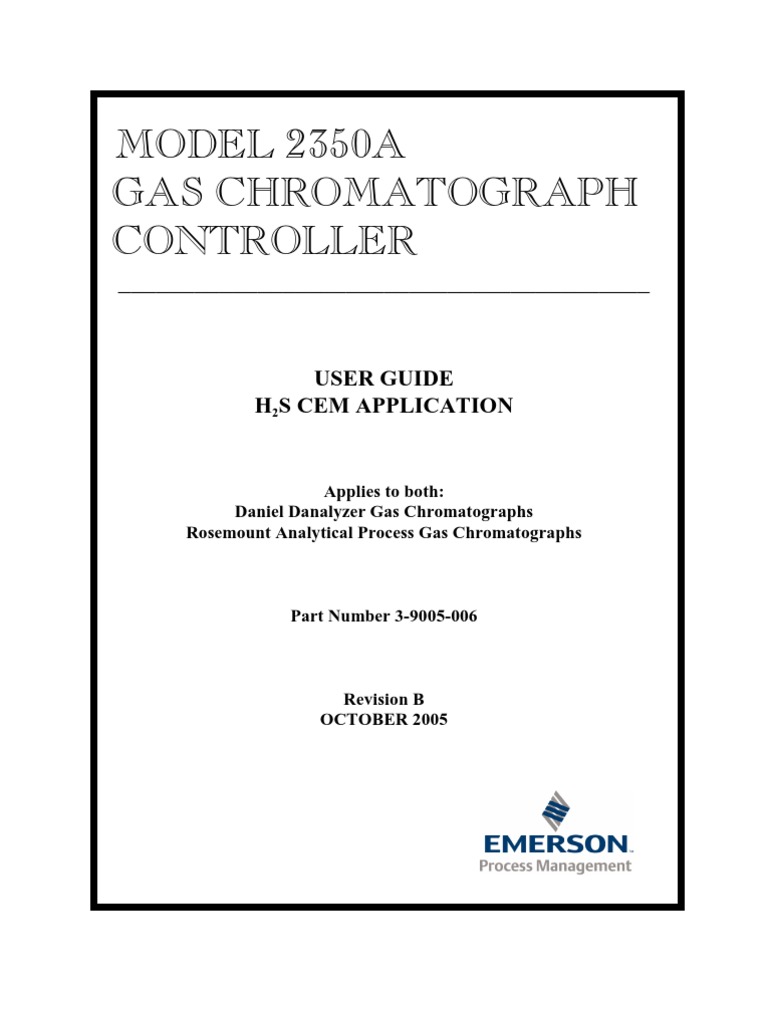 3 9005 006 Rev B M 2350A GC Controller 0H2S CEM Application | Download ...