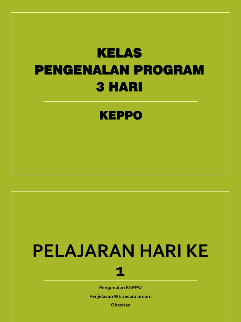 Keppo Day 1 | PDF