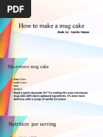 Best-Ever Vanilla Mug Cake Recipe | PDF | Cakes | Fat