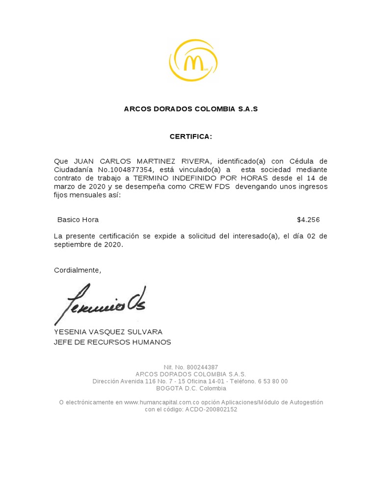 Carta Laboral | PDF