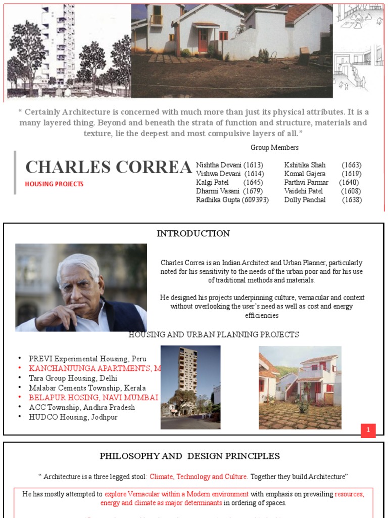 Charles Correa Housing Projects | PDF | Courtyard | Apartment