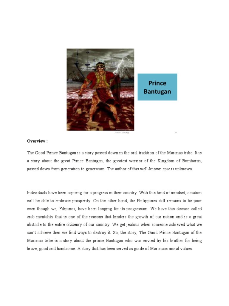 Alamat NG Cotabato fINAL | PDF | Envy