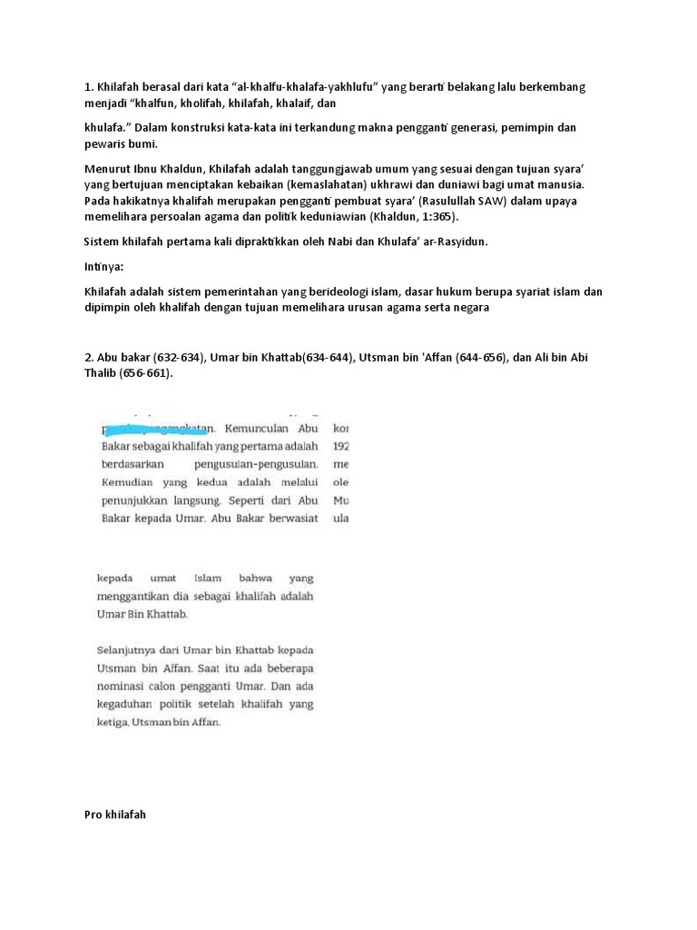 Urgensi dan Tantangan Khilafah Islamiah | PDF