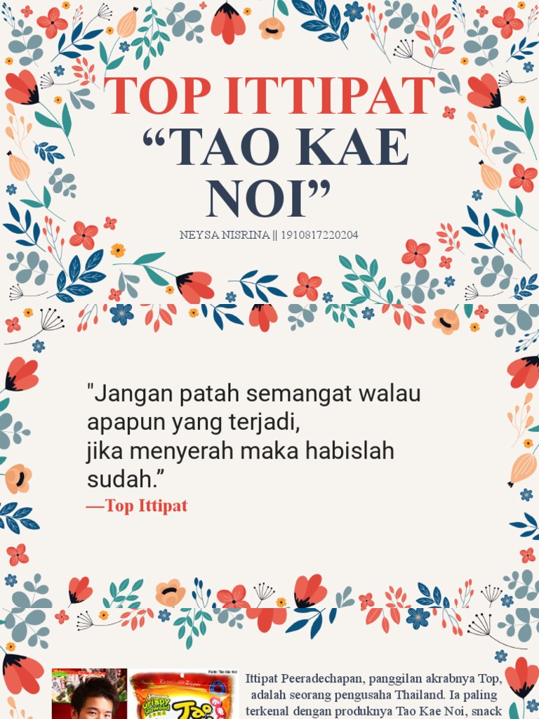 Biodata Top Ittipat | PDF