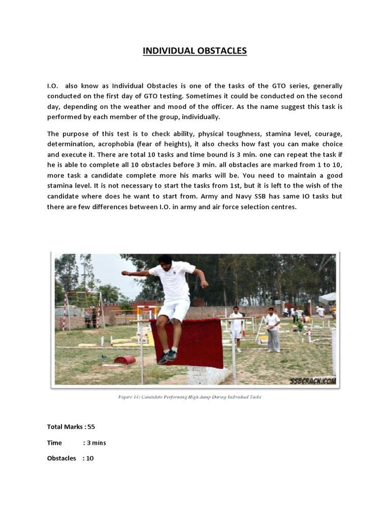 Individual Obstacles 02 | PDF | Sports | Nature