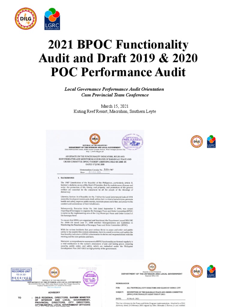 2021 POC Performance Audit | PDF | Policy | Justice