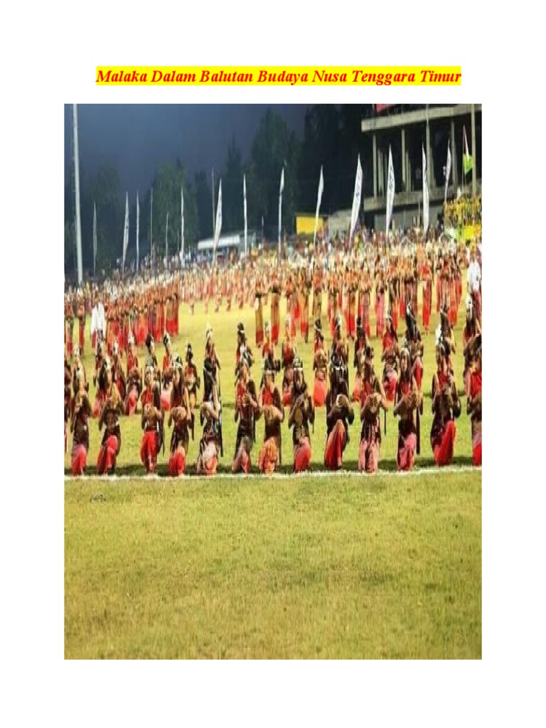 Malaka Dalam Balutan Budaya Nusa Tenggara Timur - Teresa Bere | PDF | Seni