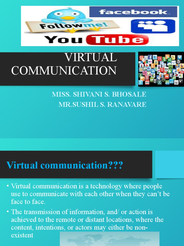 3 Virtual Communication & There Basic Types | PDF | Videotelephony ...