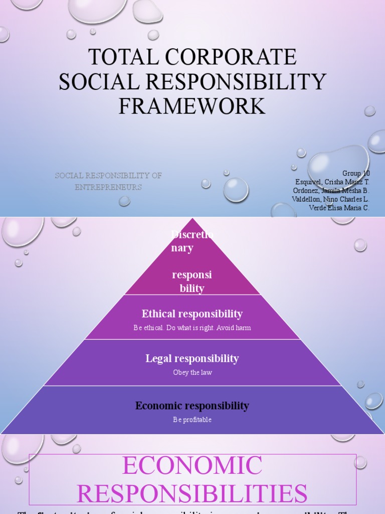 Total Corporate Social Responsibility Framework | Download Free PDF ...