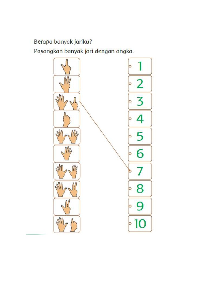 Pasangkan Jari Dengan Angka | PDF