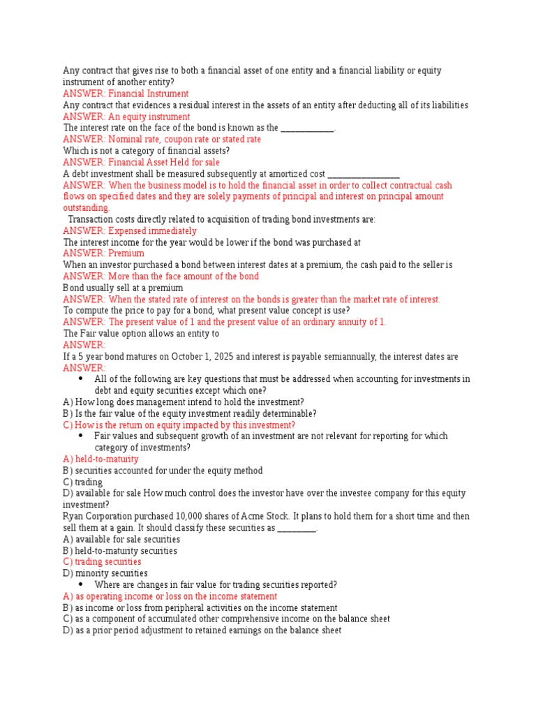 Questionnaire Intact | PDF | Bonds (Finance) | Equity (Finance)