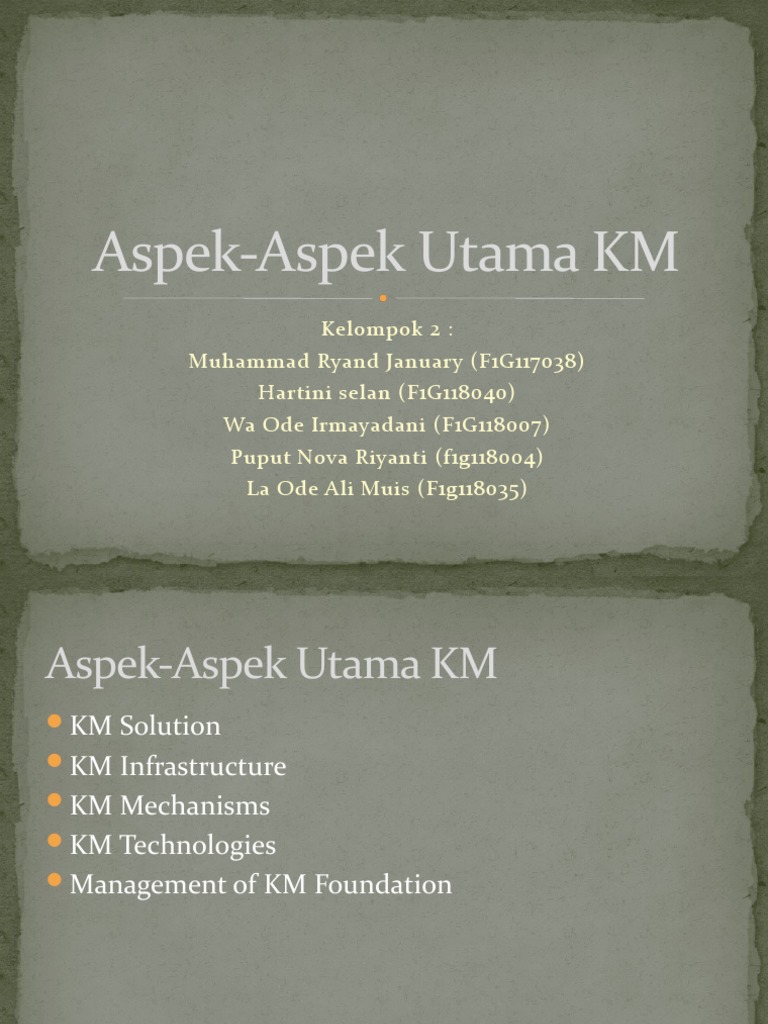 Aspek Utama dalam Manajemen Pengetahuan | PDF | Komputer