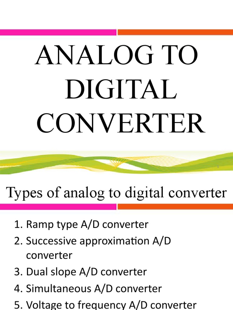 Types of A/D Converters Explained | PDF