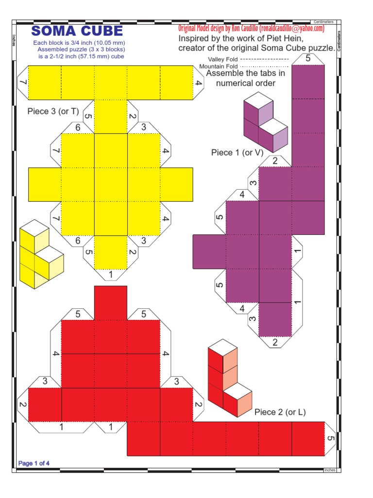 Soma Cube: Inspired by The Work of Piet Hein, Creator of The Original ...