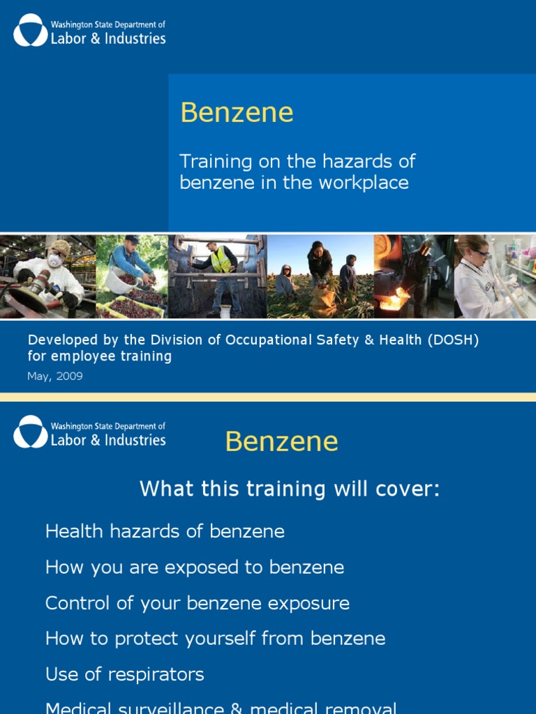 Benzene: Training On The Hazards of Benzene in The Workplace | PDF ...