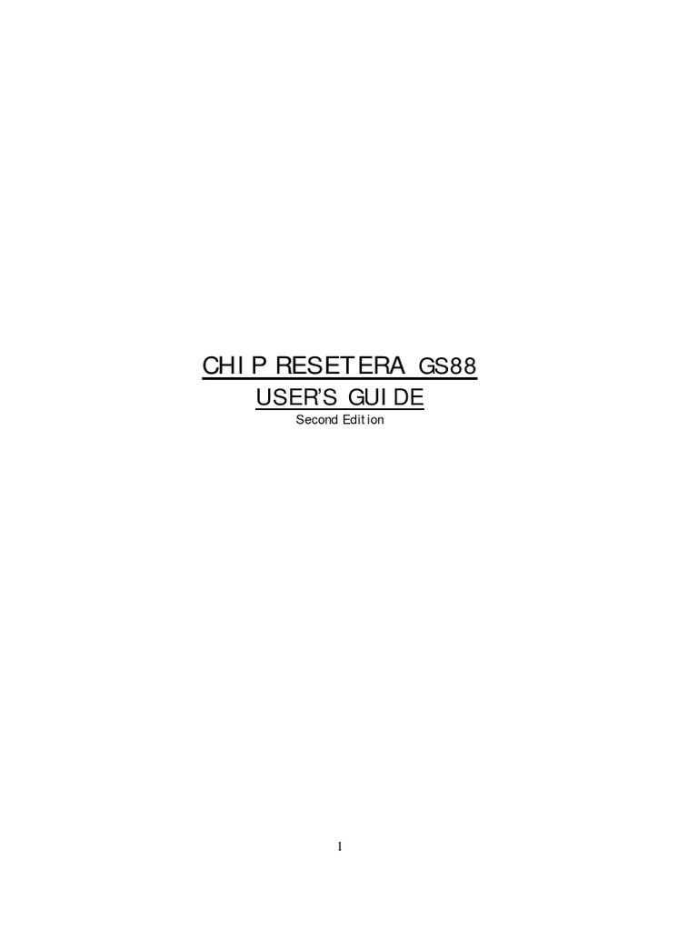 GS88 Chip Reseter User's Guide | PDF | Device Driver | Computer File
