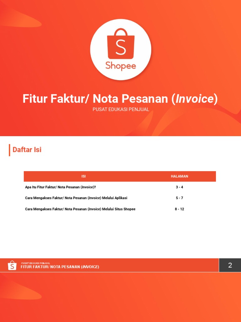 Fitur Faktur Nota Pesanan Invoice | PDF