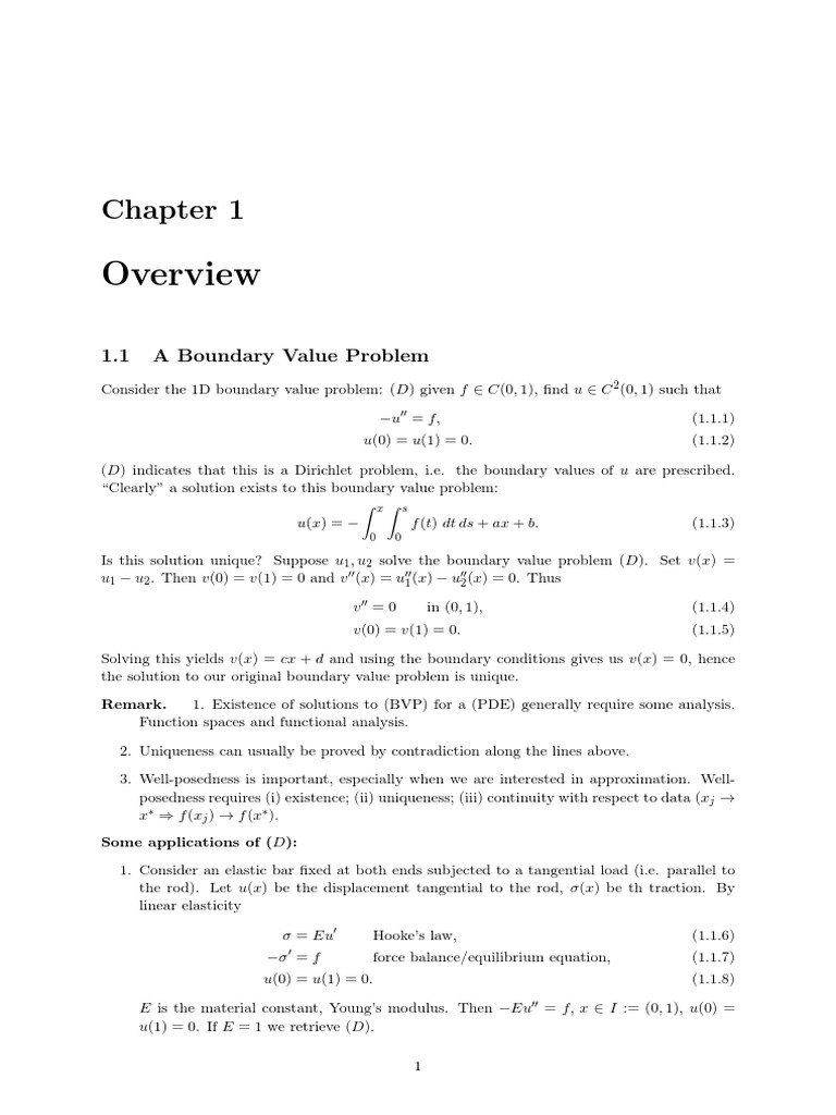 1 1 A Boundary Value Problem Pdf Banach Space Finite Element Method