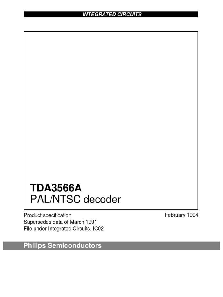 Tda 3566a | PDF | Detector (Radio) | Amplifier