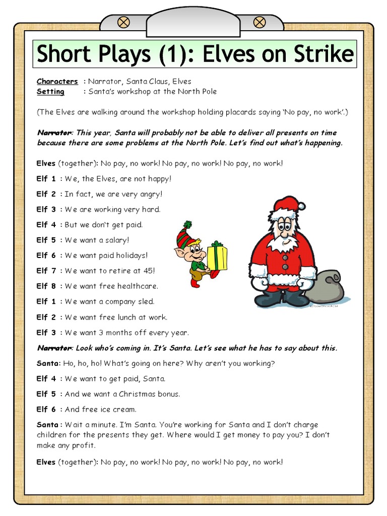 Elves On Strike Play | PDF | Language Arts & Discipline