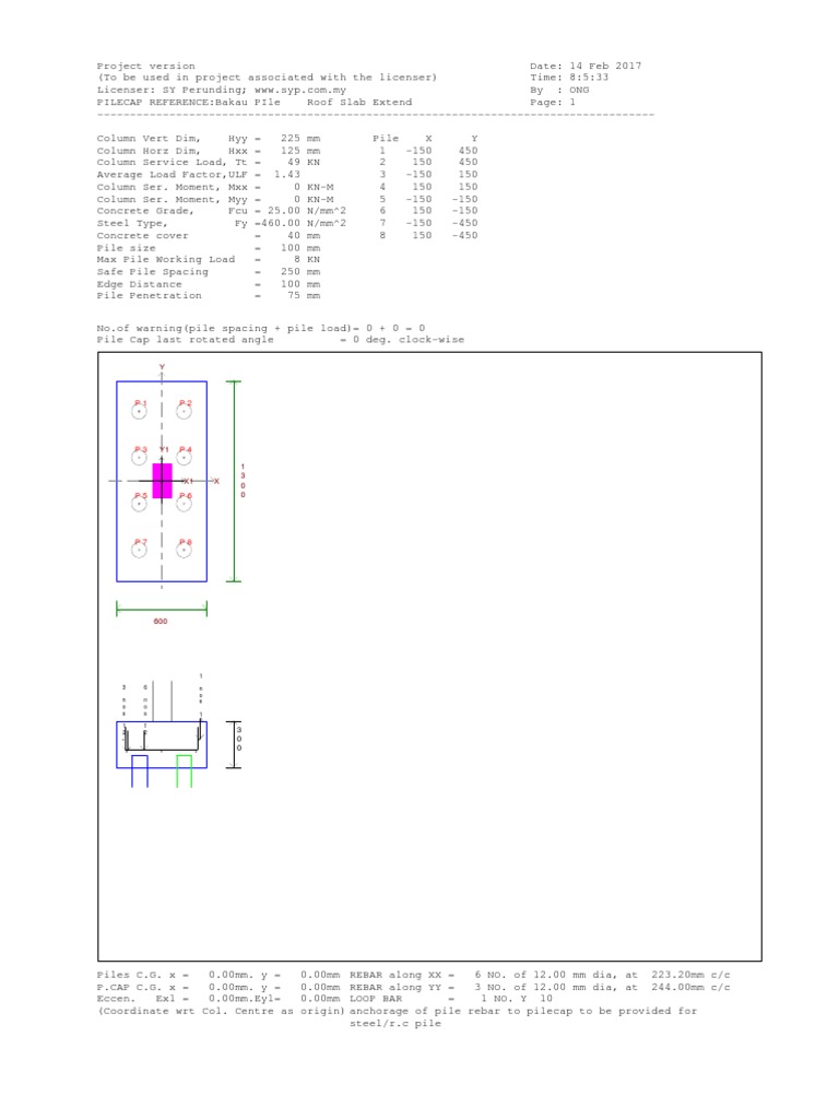 Bakau Pile Design | PDF