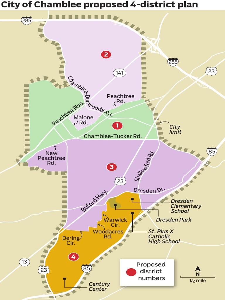 Chamblee Redistricting Map | PDF
