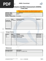 HARA Document for ISO 26262 Compliance | PDF | Vehicles | Safety