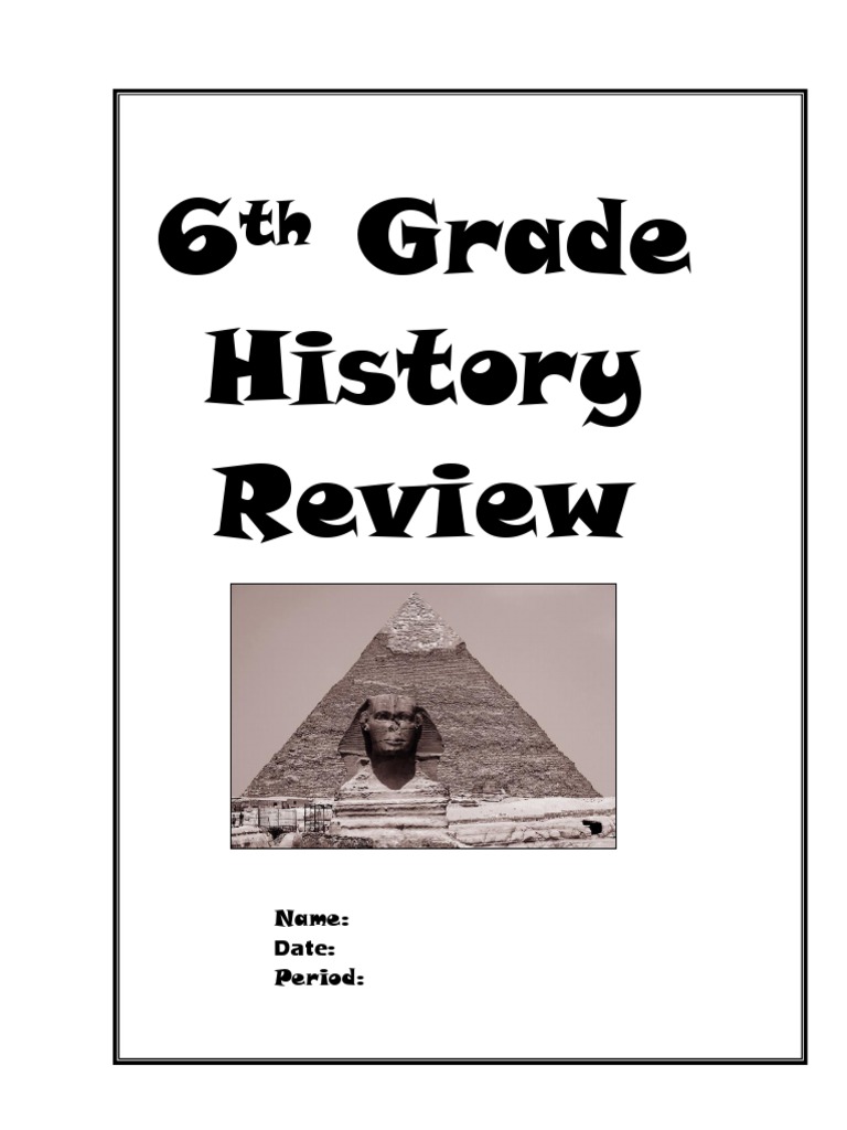Grade 6-World History Review | PDF | Ancient Greece | Ancient Rome