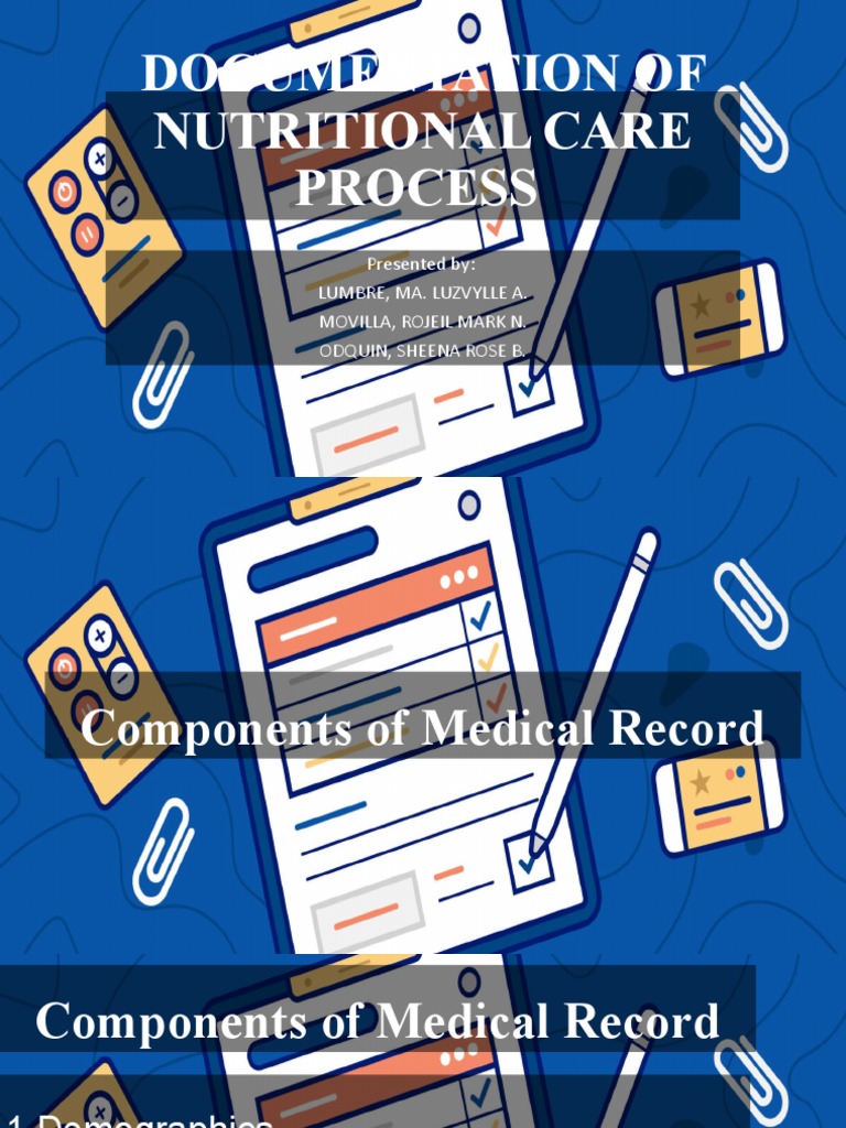Documentation of Nutritional Care Process | PDF | Medical Record | Medicine
