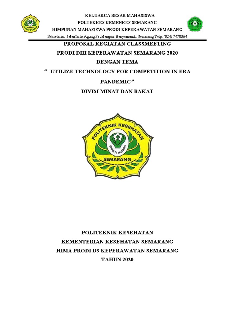 Proposal Classmeet 2020 (Belom FIX) | PDF