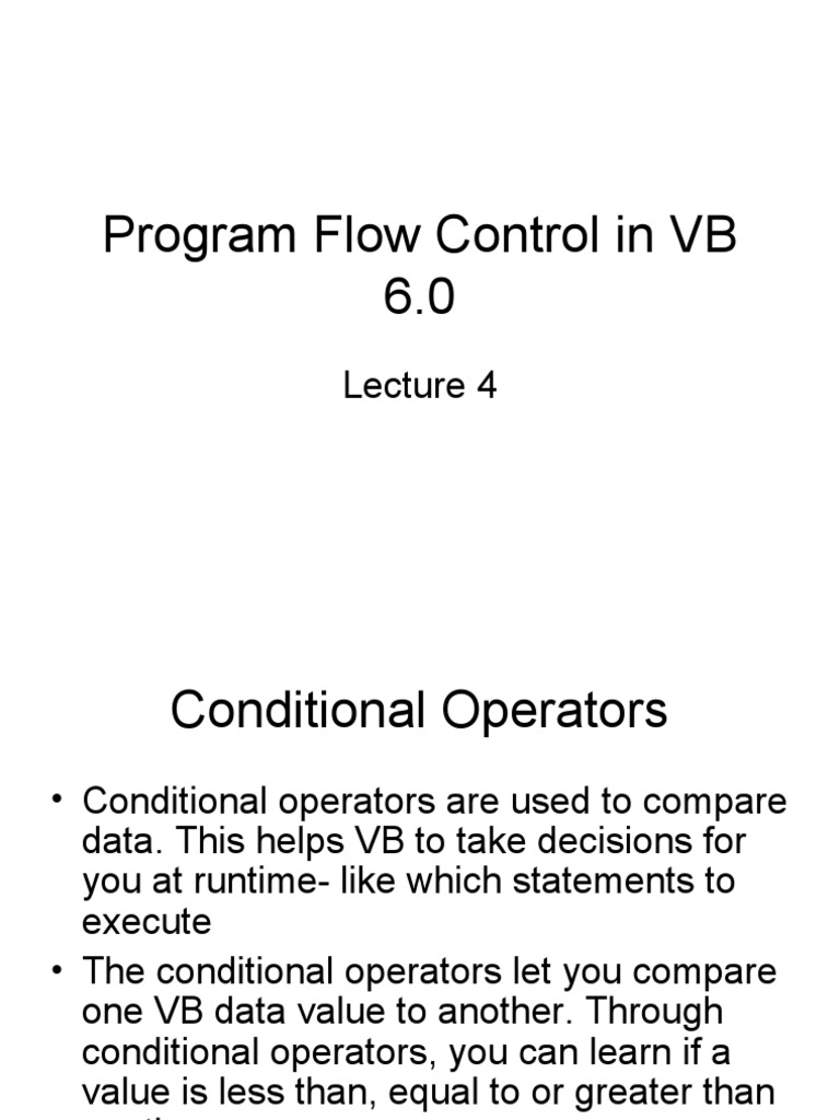 program-flow-control-in-vb-6-0-pdf-control-flow-data-type