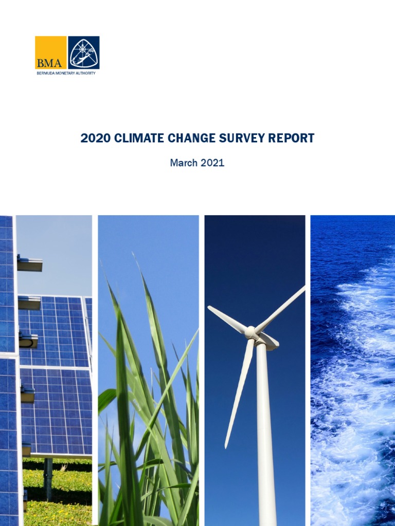 BMA 2020 Climate Change Survey Report | PDF | Insurance | Risk