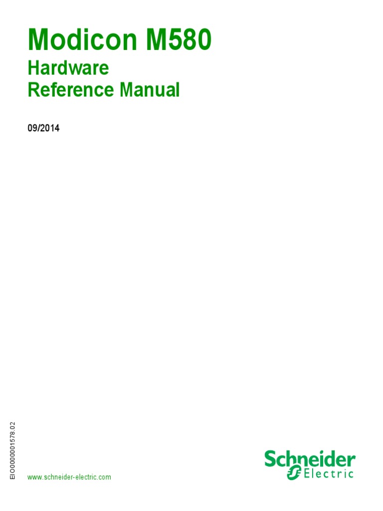 Modicon M580: Hardware Reference Manual | PDF | Central Processing Unit ...