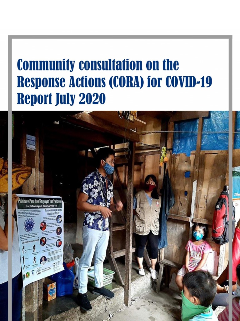 Community Consultation On The Response Actions (CORA) For COVID-19 - 1 ...