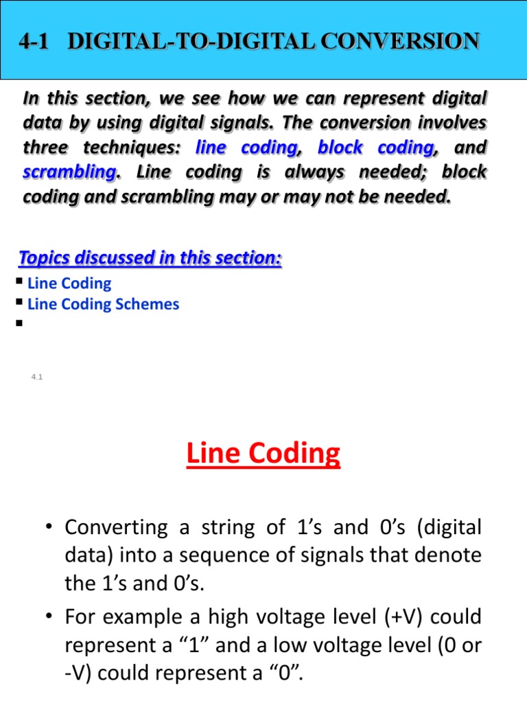 Line Coding Gla University Notes | PDF | Telecommunications | Computer Data