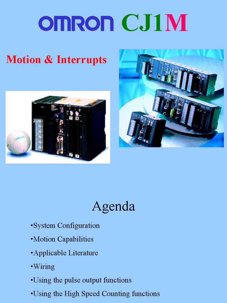 Omron CJ1M Motion Introduction | PDF | Digital Technology | Computer ...
